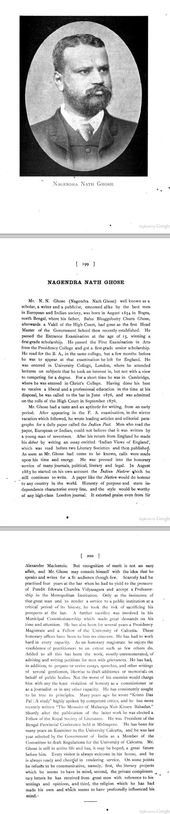 Nagendra Nath Ghose - Frank Parlato Jr.